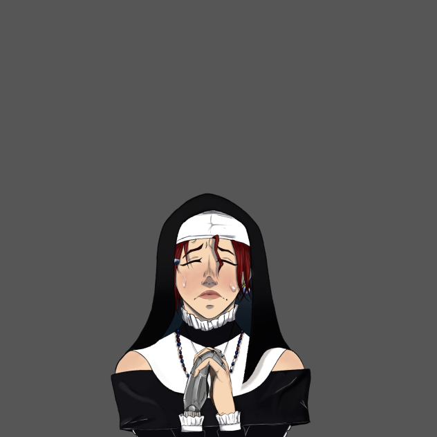 My Oc Aliza as a nun - ibisPaint