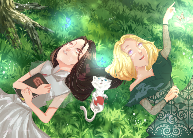 under a tree🌳 - ibisPaint