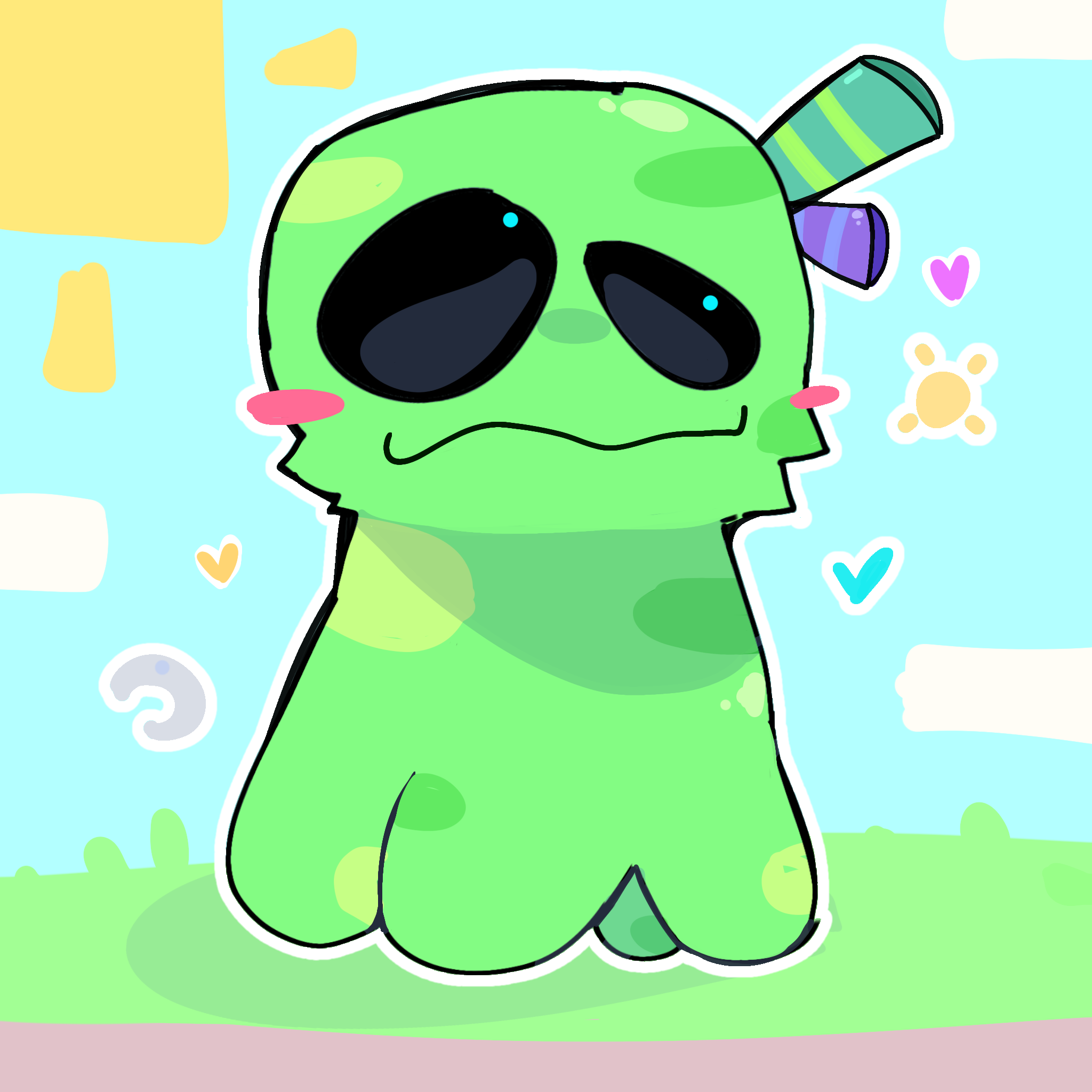 minecraft creeper In my style - ibisPaint