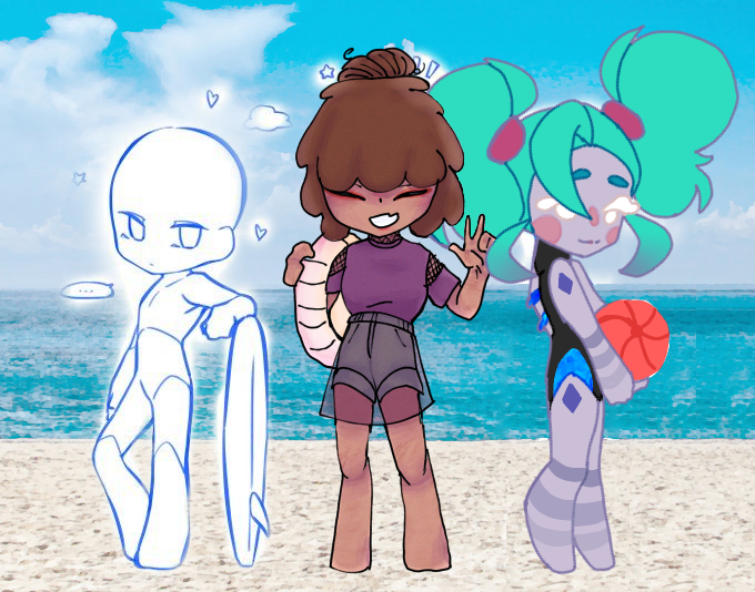 Beach Collab - ibisPaint