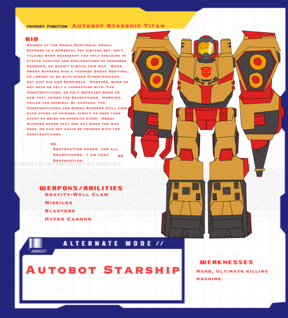 Omega Supreme AU Design Bio - ibisPaint