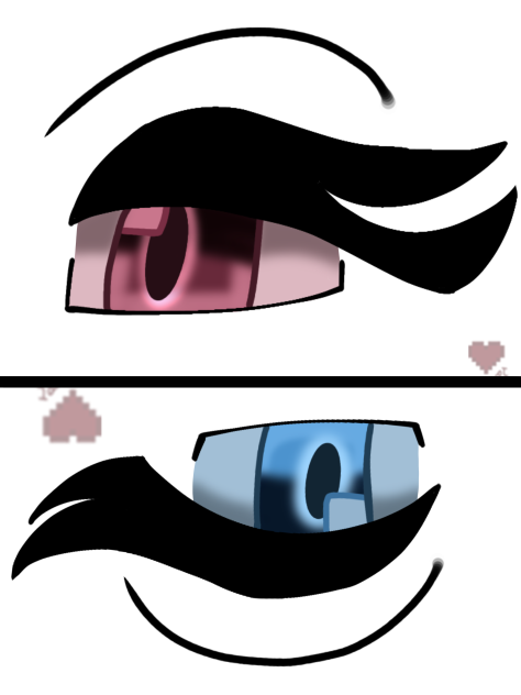 Two Different Types Of Eyes - ibisPaint