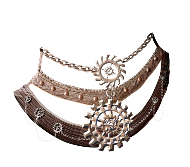 steampunk style chocker - ibisPaint