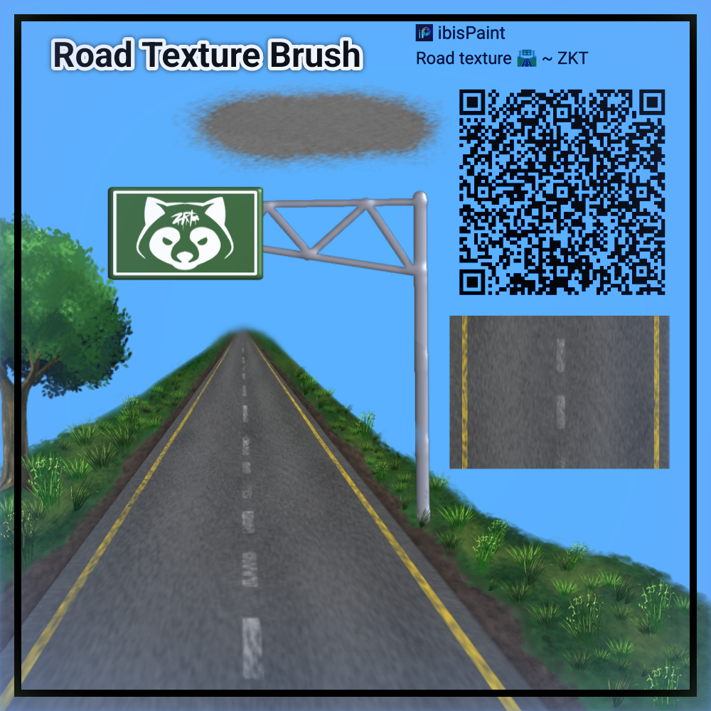 Road Texture Brush - ibisPaint