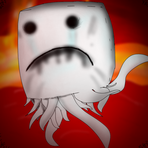 speedpaint realistic ghast - ibisPaint