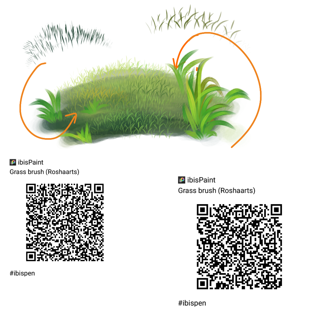 Grass brush - ibisPaint