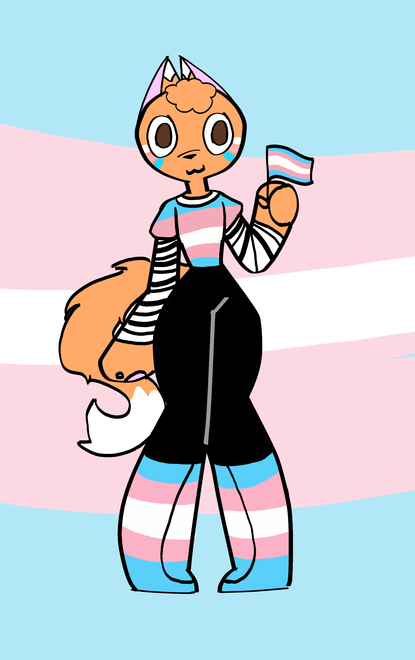 transgender fox 🏳️‍⚧️🦊 - ibisPaint