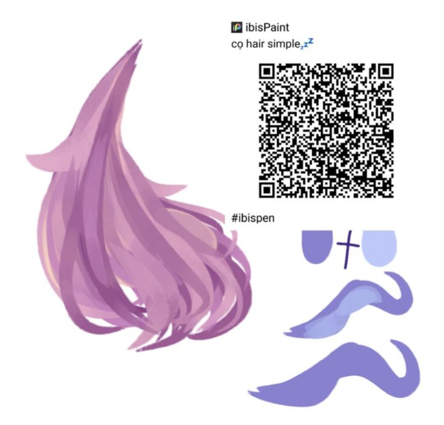 anime hair ibis pen - ibisPaint