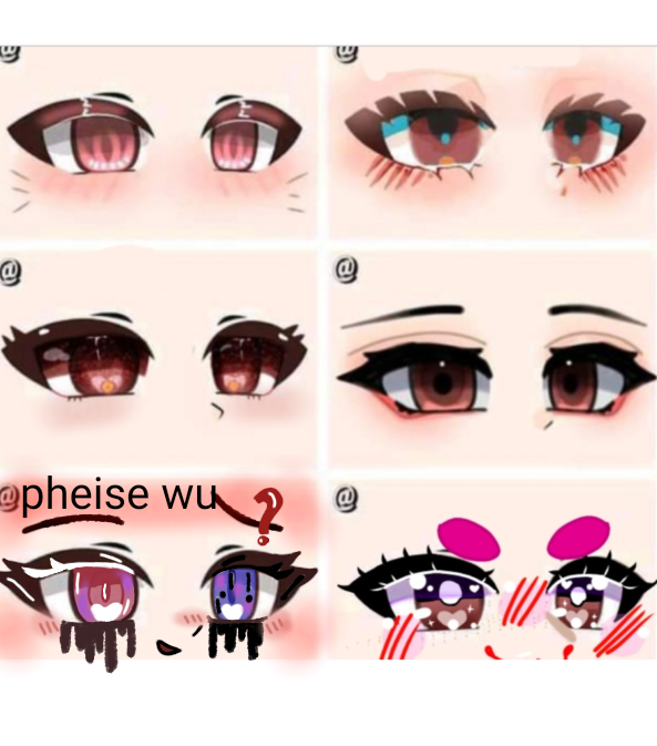 how my gacha life charaters eyes will be - ibisPaint