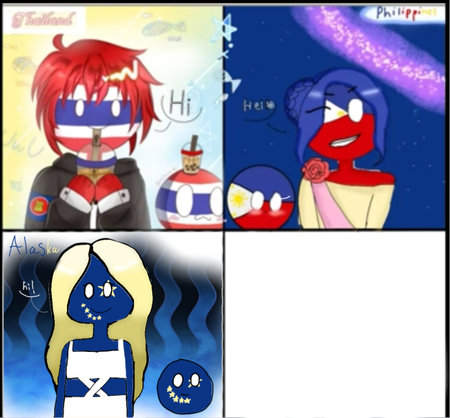 Contry humans colab - ibisPaint