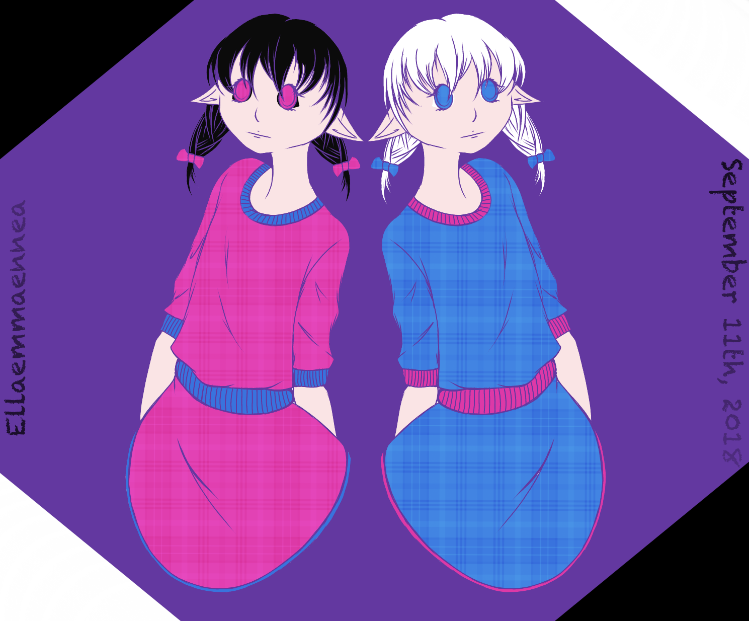 Kuro and Shiro - ibisPaint