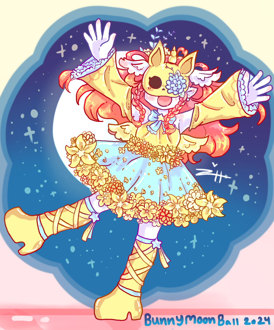 Bunny Moon Ball! - ibisPaint