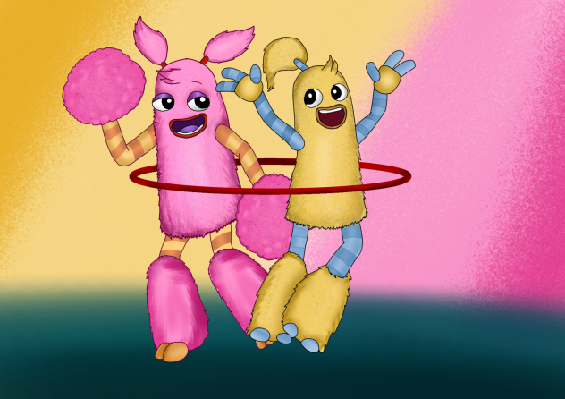 Pompom & Hoola - ibisPaint