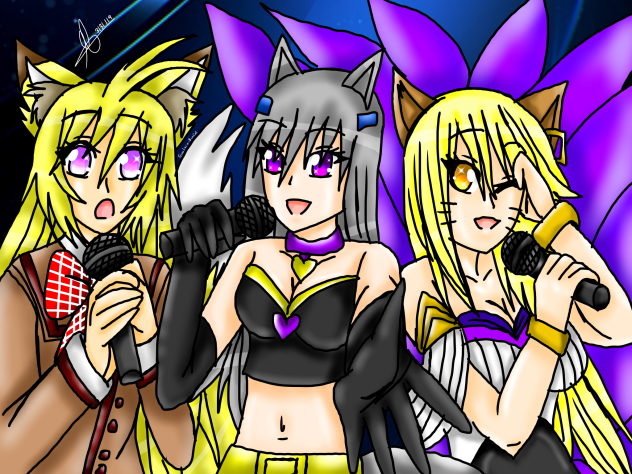 Sehri, Ahri and Chizuru - ibisPaint