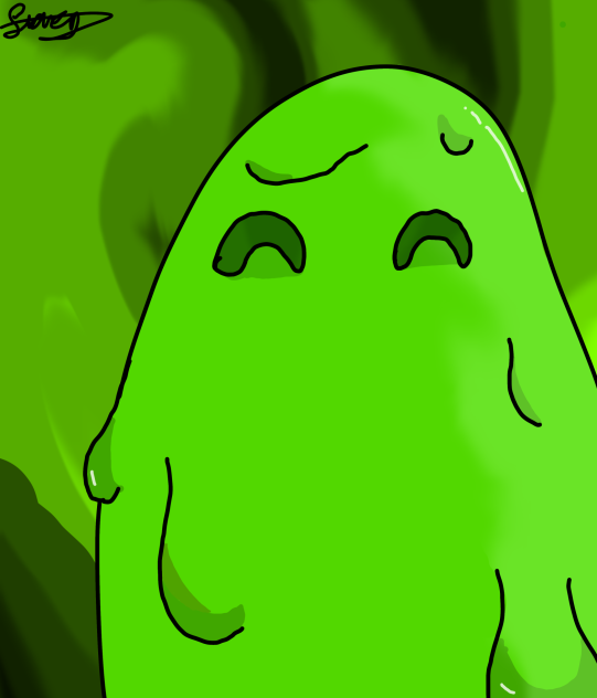 Green slime! - ibisPaint