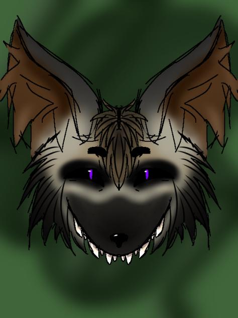 Stripped hyena Therian mask - ibisPaint