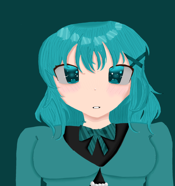 The tradition of the teal girl - ibisPaint