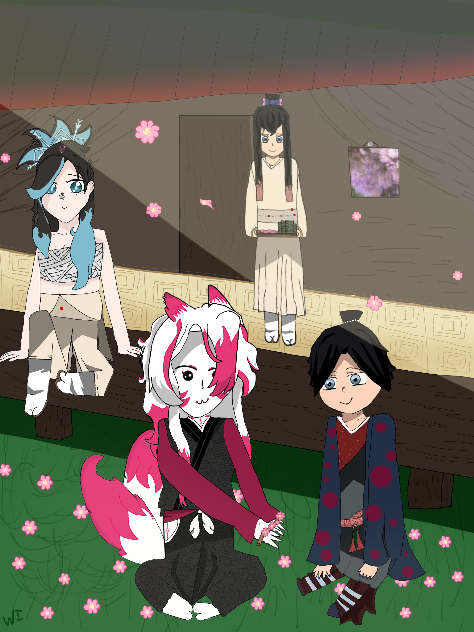 my oc with requiem oc - ibisPaint