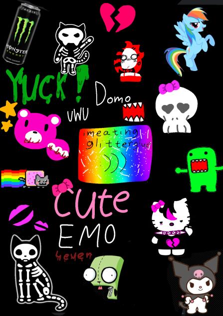 emo scene background - ibisPaint