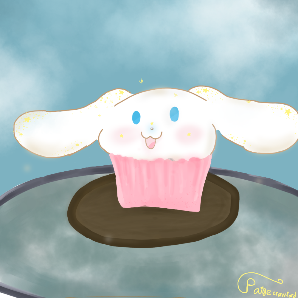 sanrio cinnamon roll cupcake - ibisPaint