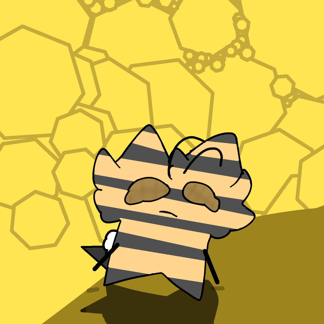 bee cat feels unwanted 🤩 - ibisPaint