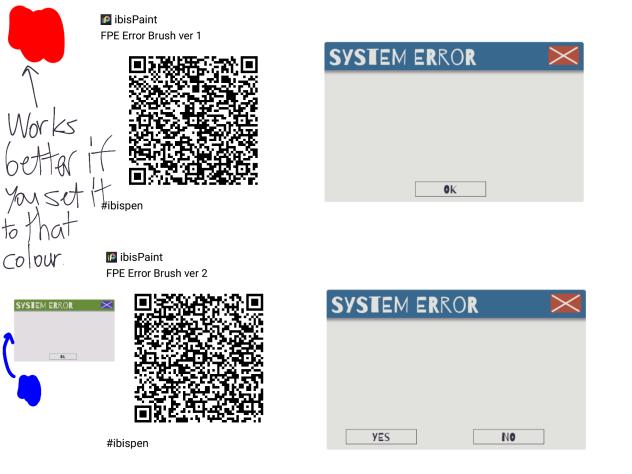 FPE Error Brushes! - ibisPaint