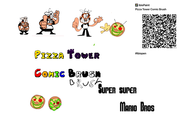 Pizza Tower Comic Brush - ibisPaint