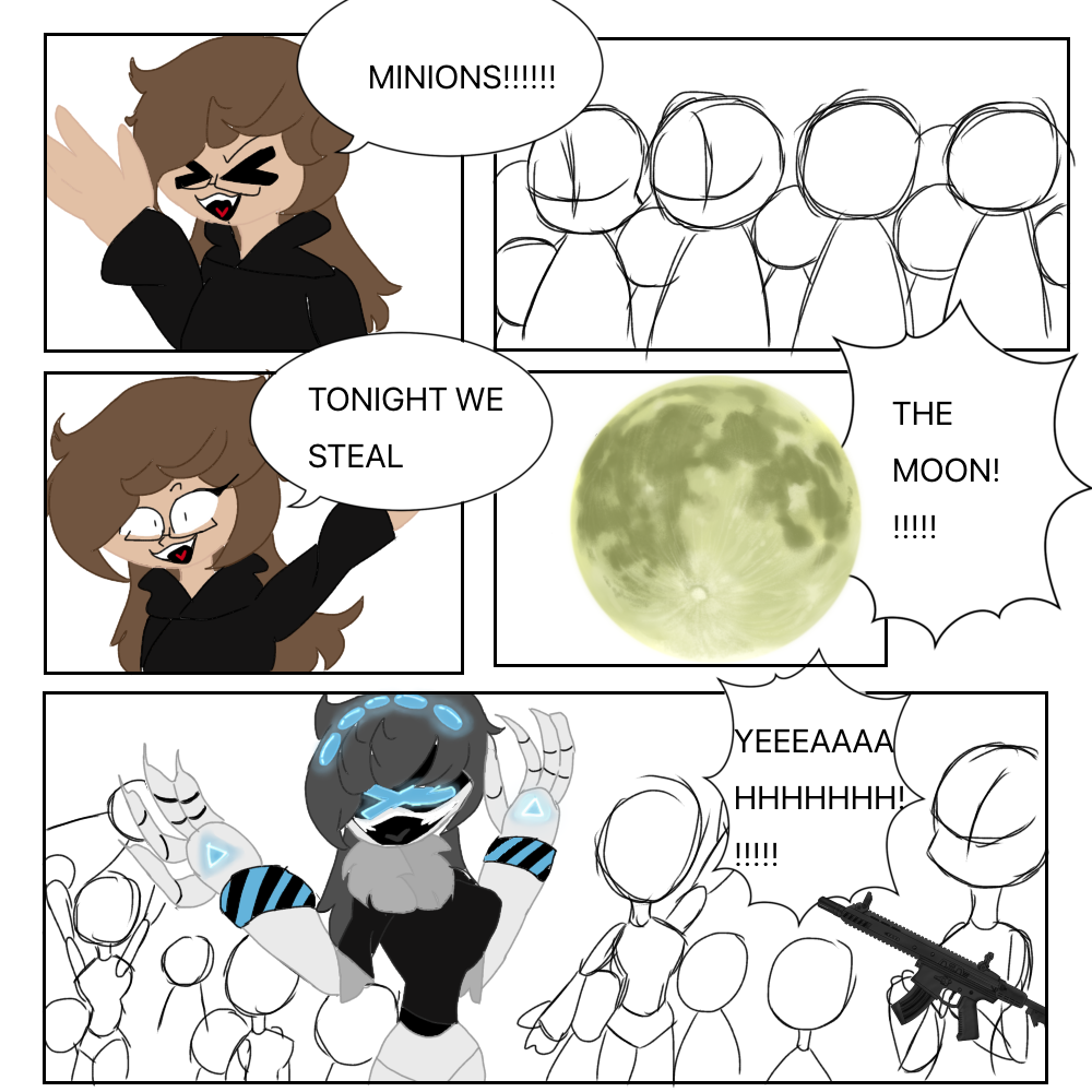 MINIONS TONIGHT WE STEAL DA MOON - ibisPaint