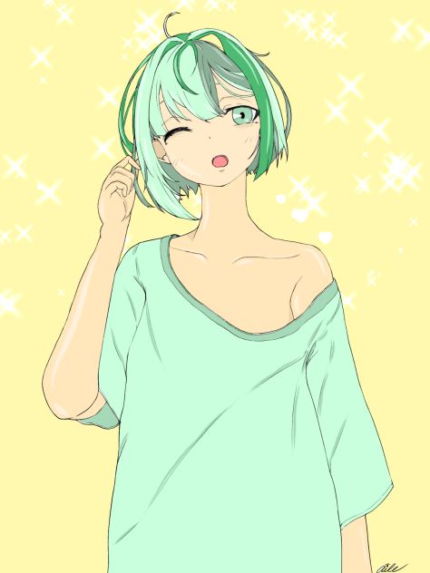 green girl - ibisPaint