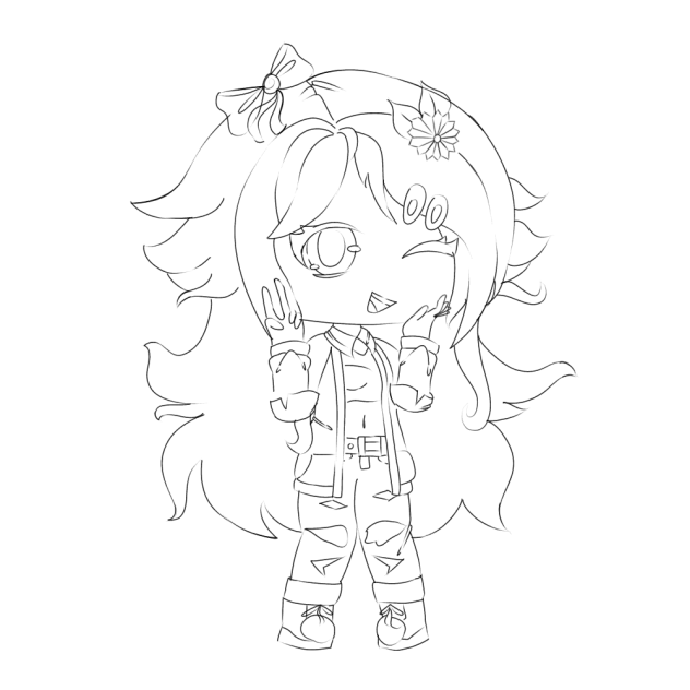 Gacha line art edit - ibisPaint
