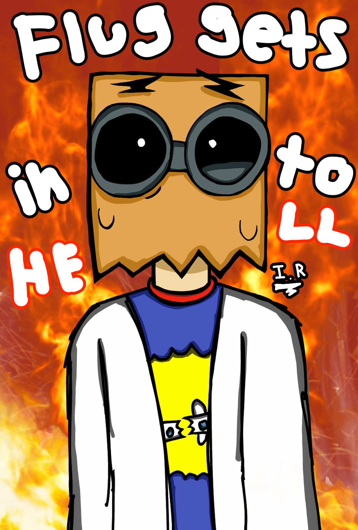 Cover for a wip! Dr. Flug fanart - ibisPaint