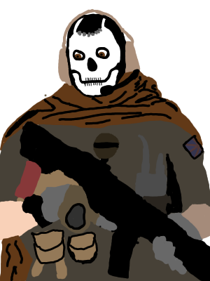 Simon “Ghost” Riley; Call of Duty MW - ibisPaint