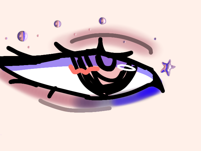 A blinking eye - ibisPaint