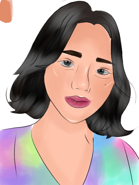 curtain Bangs Korean style - ibisPaint