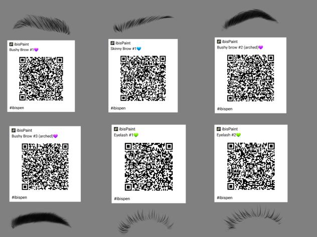 Eyebrow and Eyelashes - ibisPaint