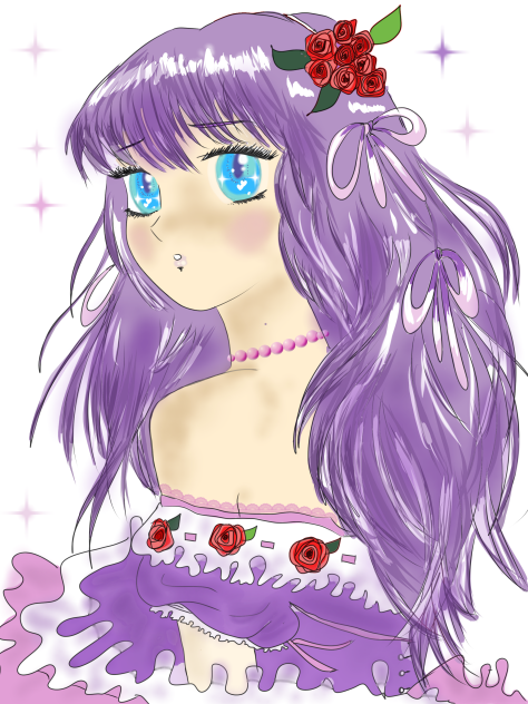 Morado y rosa - ibisPaint