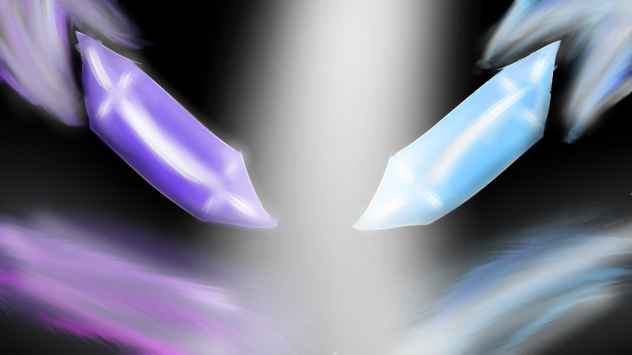 purple Gem and Sky blue Gem - ibisPaint