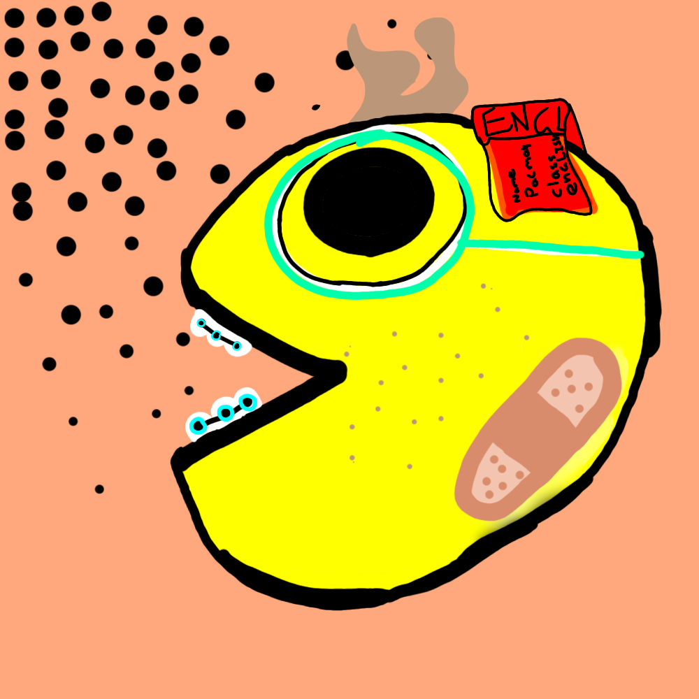 nerdy pacman - ibisPaint