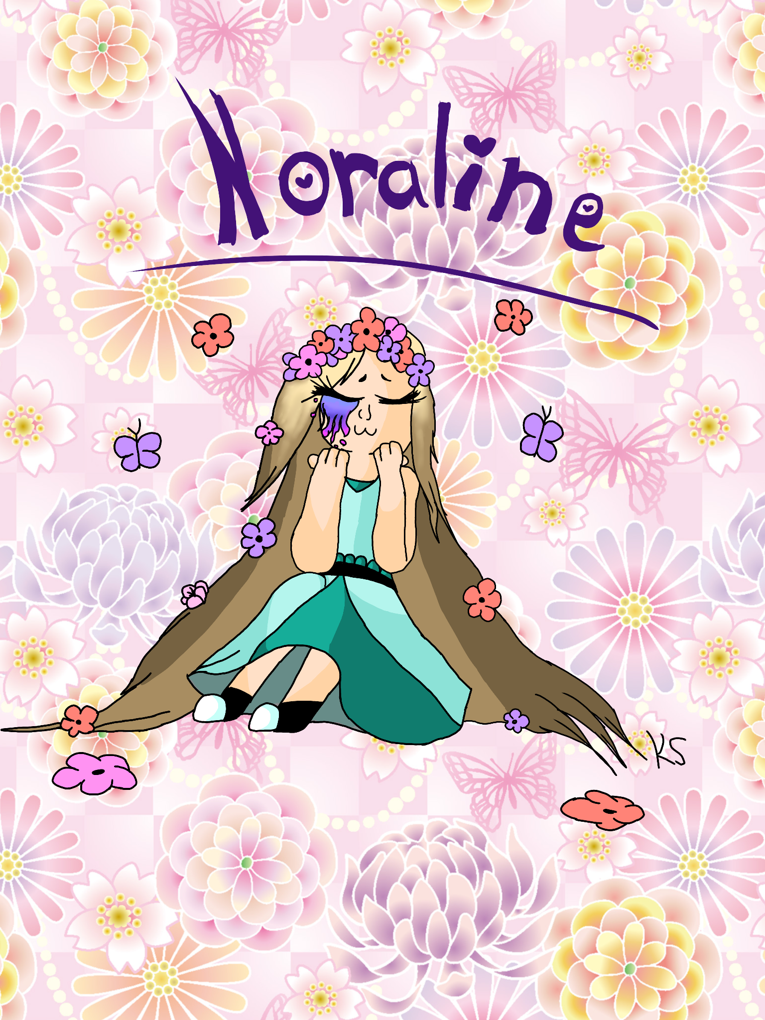 Noraline Flower Crown Princess - ibisPaint