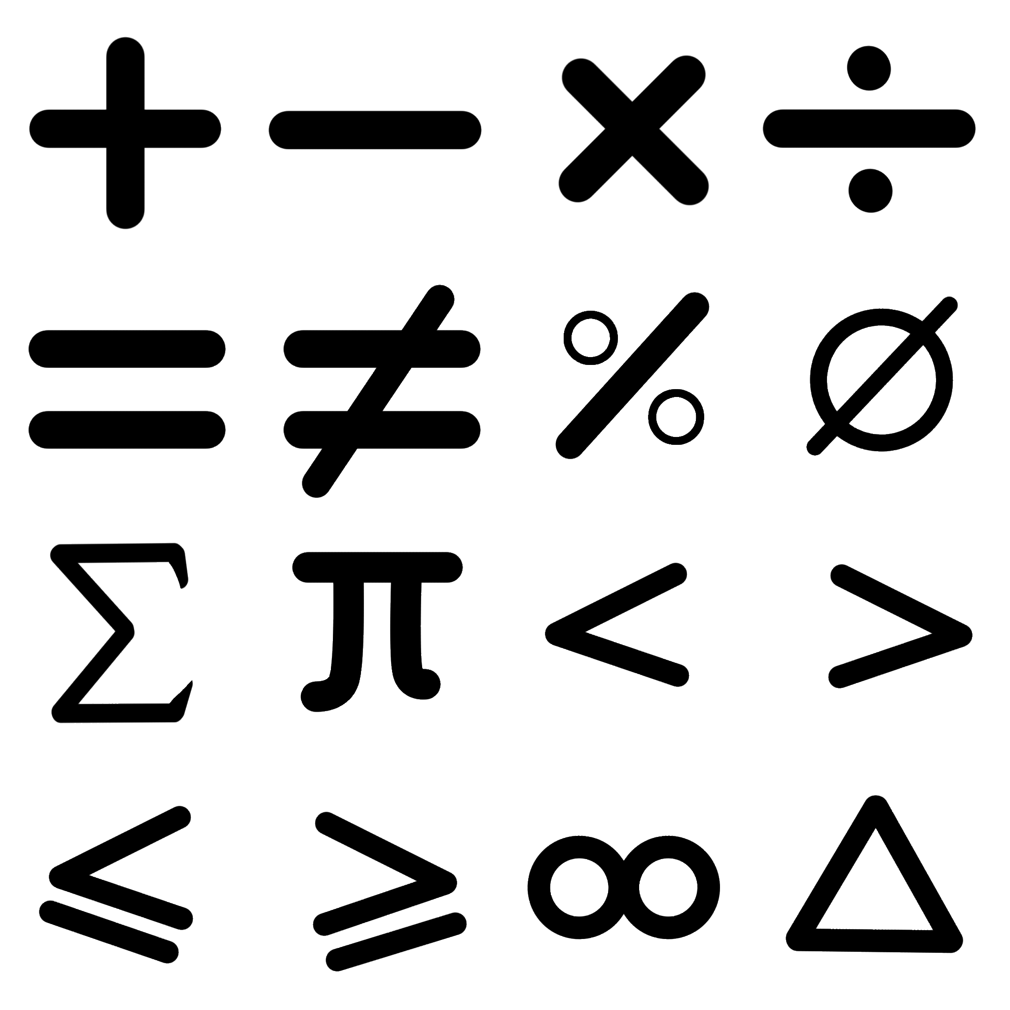 Math symbols stickers - ibisPaint
