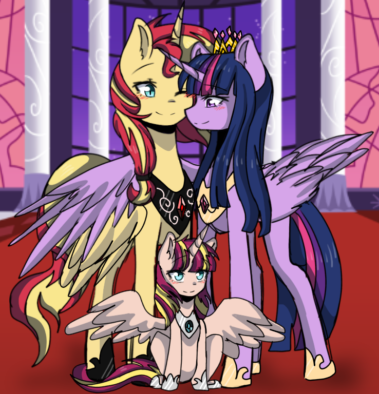 Mlp speedpaint- Sunlight family - ibisPaint