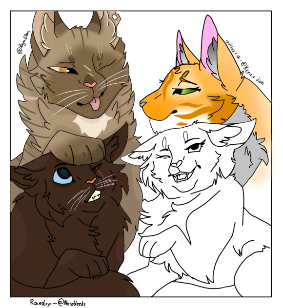 Warrior cats collab - ibisPaint