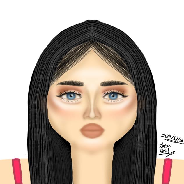 girl drawing - ibisPaint