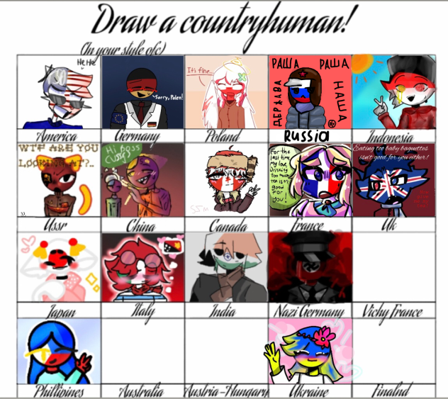 Collab of countries - ibisPaint