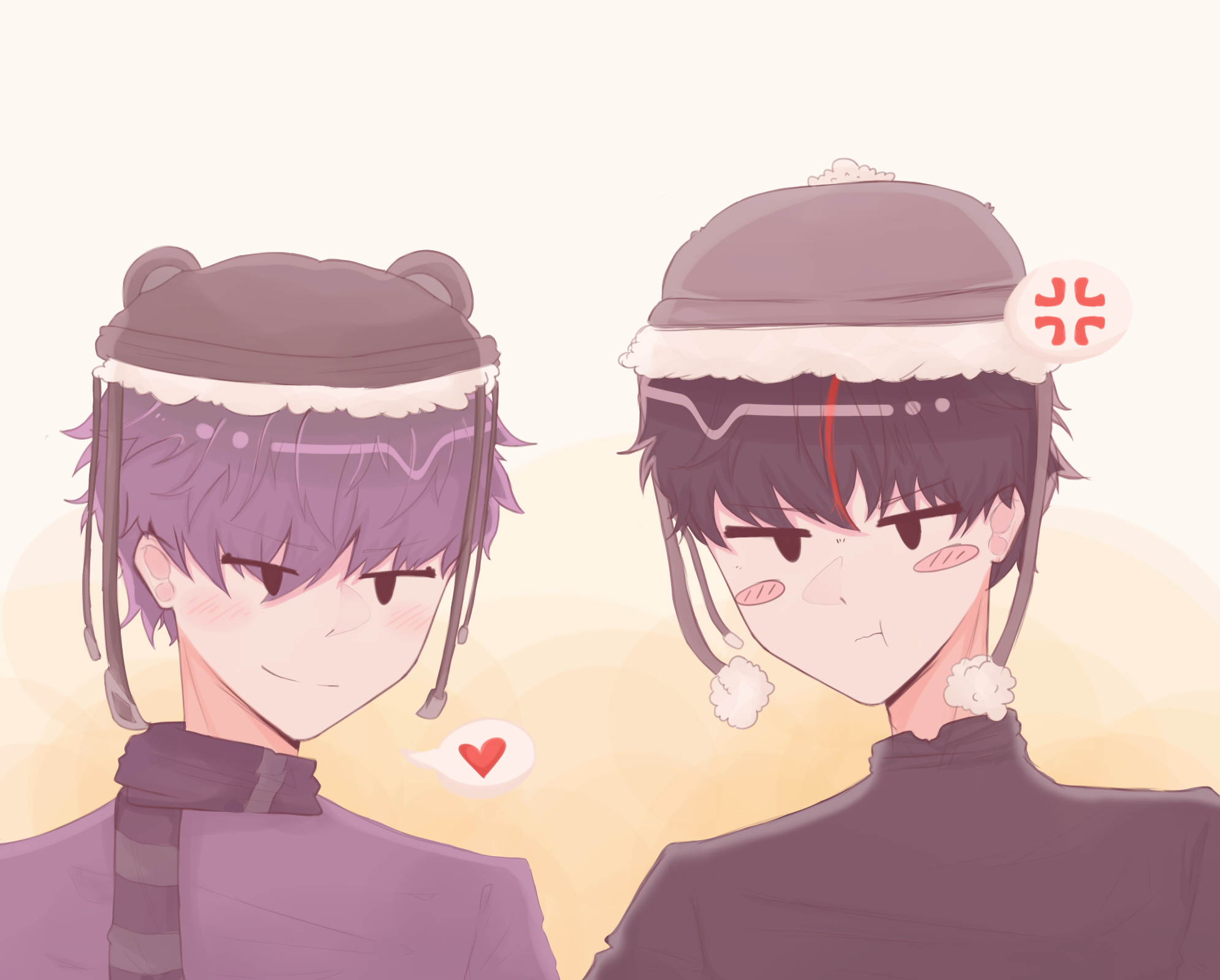 I secretly drew my OC and my Crush’s OC👀 - ibisPaint
