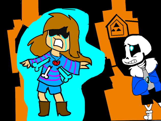speedpaint sans sad battle undertale - ibisPaint