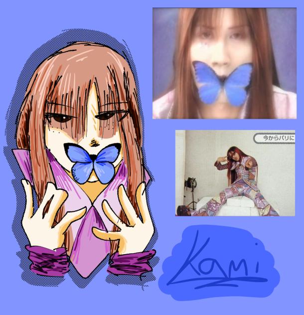 Kami and Morpho Butterfly - ibisPaint