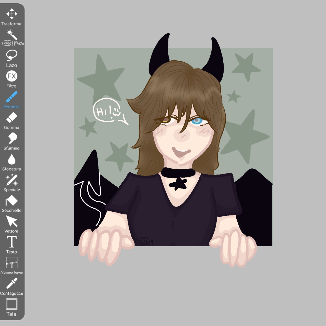 AZ breaking the fourth wall😨💥 - ibisPaint