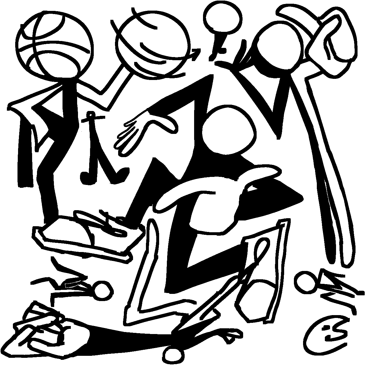 Simple stickman - ibisPaint