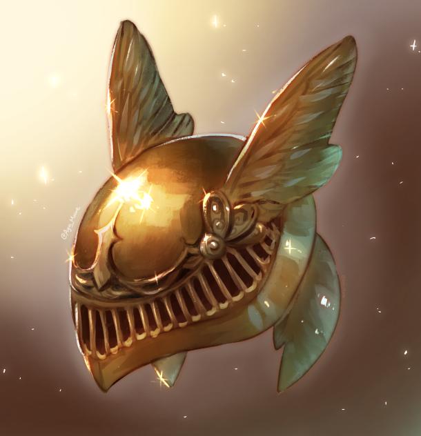 Helmet rendering practice - ibisPaint